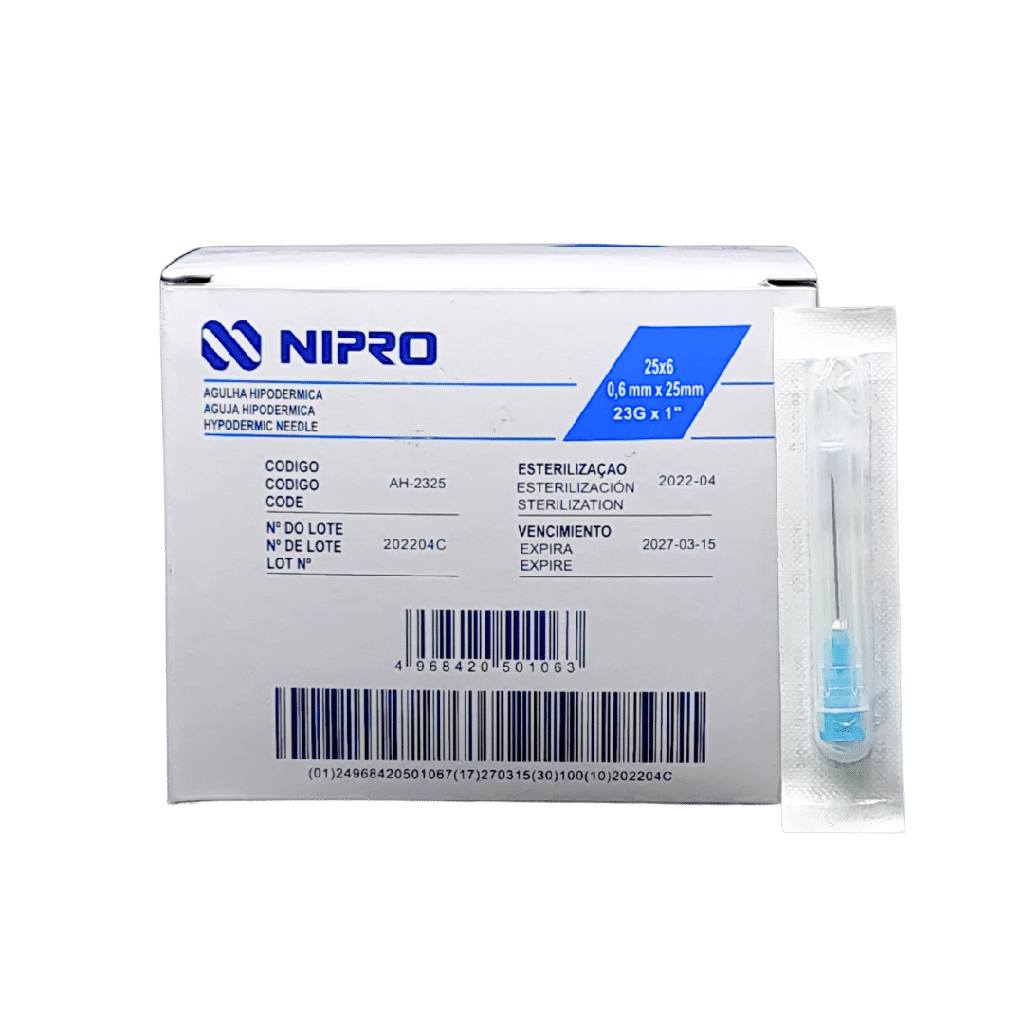 NIPRO AGUJA HIPODERMICA 23G x 1 CAJA 100 UN | My Website